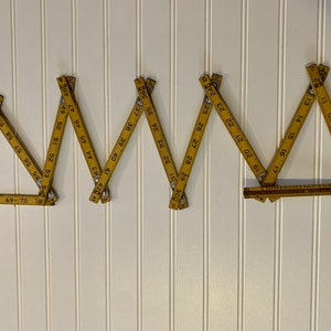 Vintage Folding Extension Ruler-antique Wood Extension Ruler-rustic ...