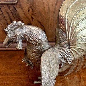 Mid Century Brass Rooster Pair, Circa 1960s, Fighting Poses, Brass ...