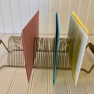 Vintage Metal Letter Organizer, Vintage Letter Organizer-tabletop Desk ...