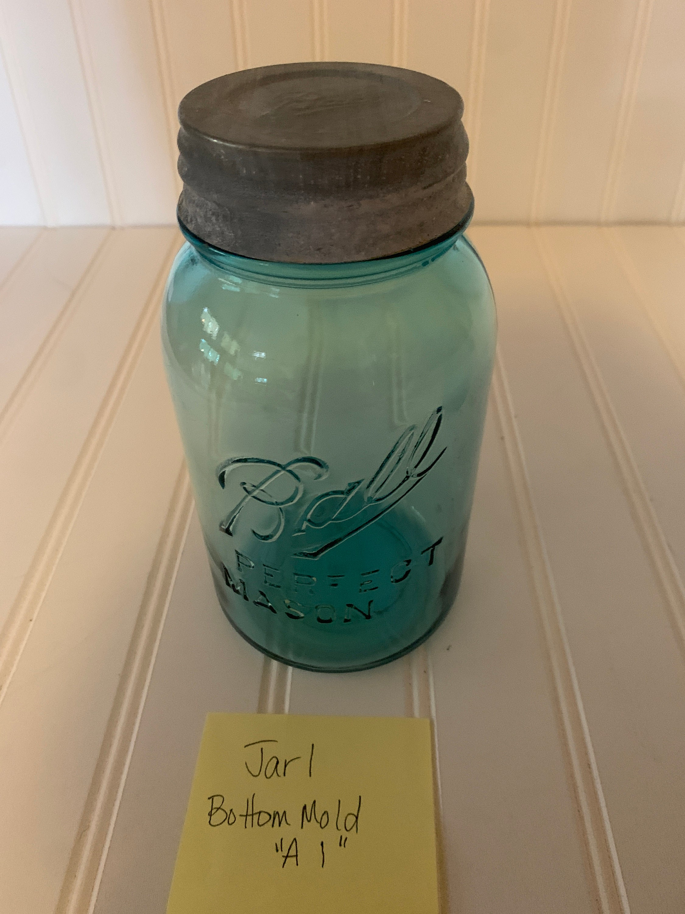 Antique Aqua Blue Ball Mason Jar, Perfect Mason, C.1933, Zinc Lid - Etsy
