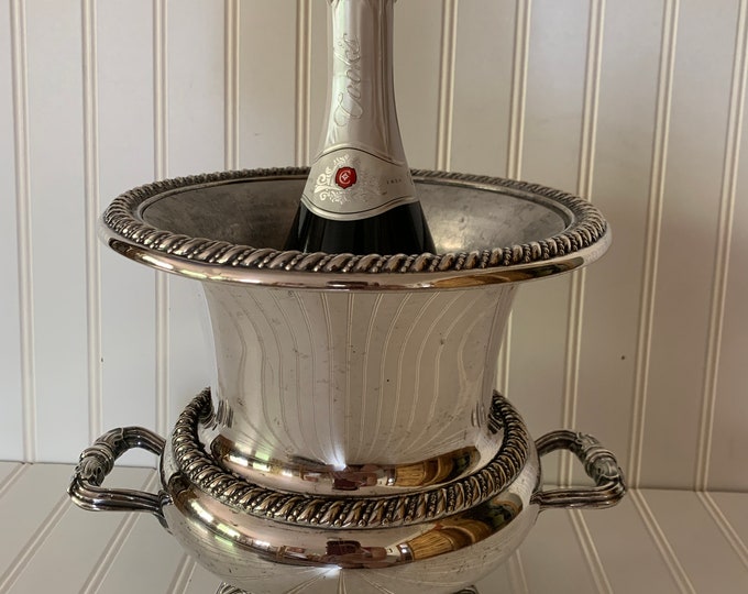 Vintage William Adams Regency Style Silver Plated Champagne Chiller ...