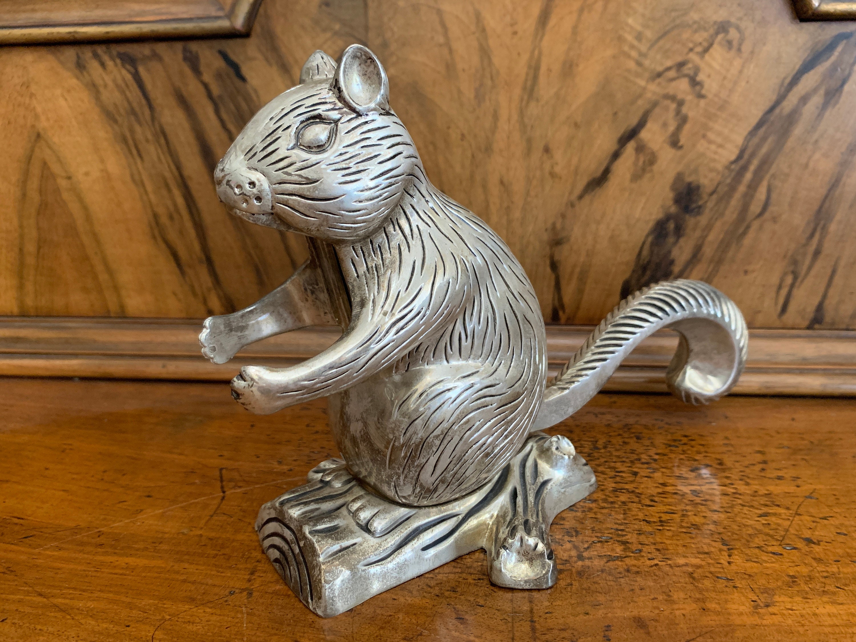 Vintage Godinger Squirrel Nutcracker / Metal Squirrel - Etsy