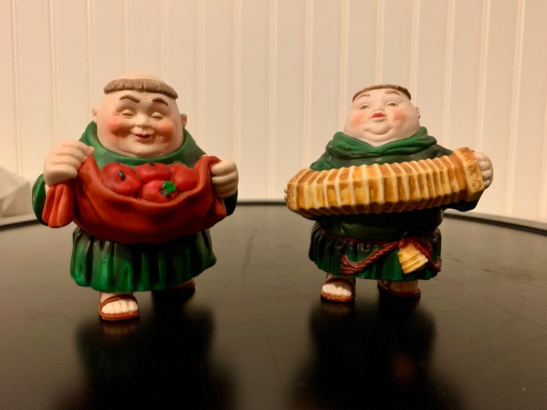 Vintage Department 56 Merry Maker Friar Monk Figurine: Christmas Decor ...
