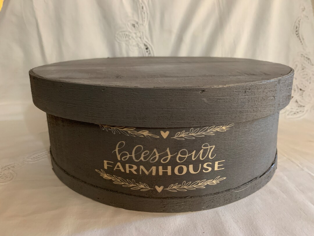 Cake Stand, Cheese Box-storage Box-farmhouse Decor-wisconsin Cheese Box ...