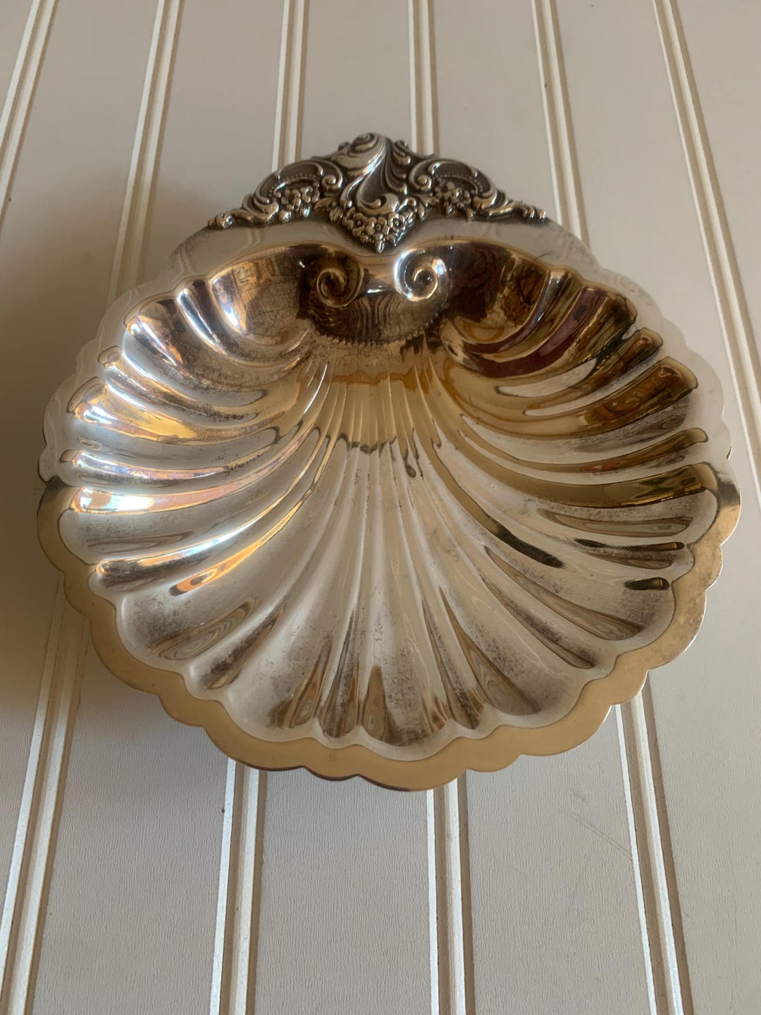 Wallace Baroque Vintage Silverplate Shell Candy Dish #278, Shell ...