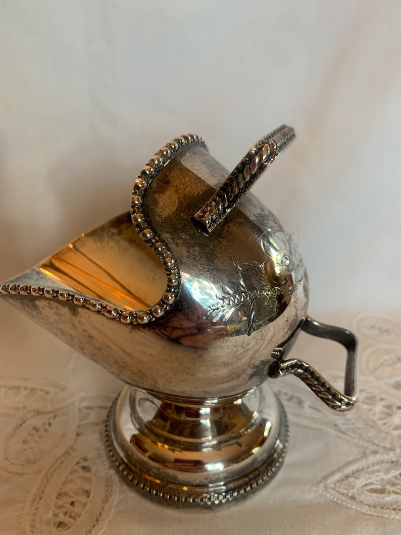Silver Plate Sugar Scuttle Fancy Candy Mint Nut Dish Server - Etsy