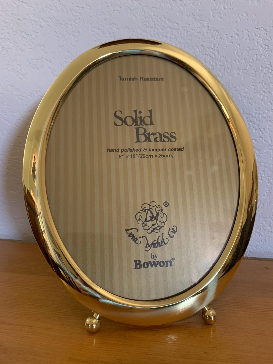 Solid Brass Oval Frame (8" X 10") by Bowon, Made in Korea - Etsy