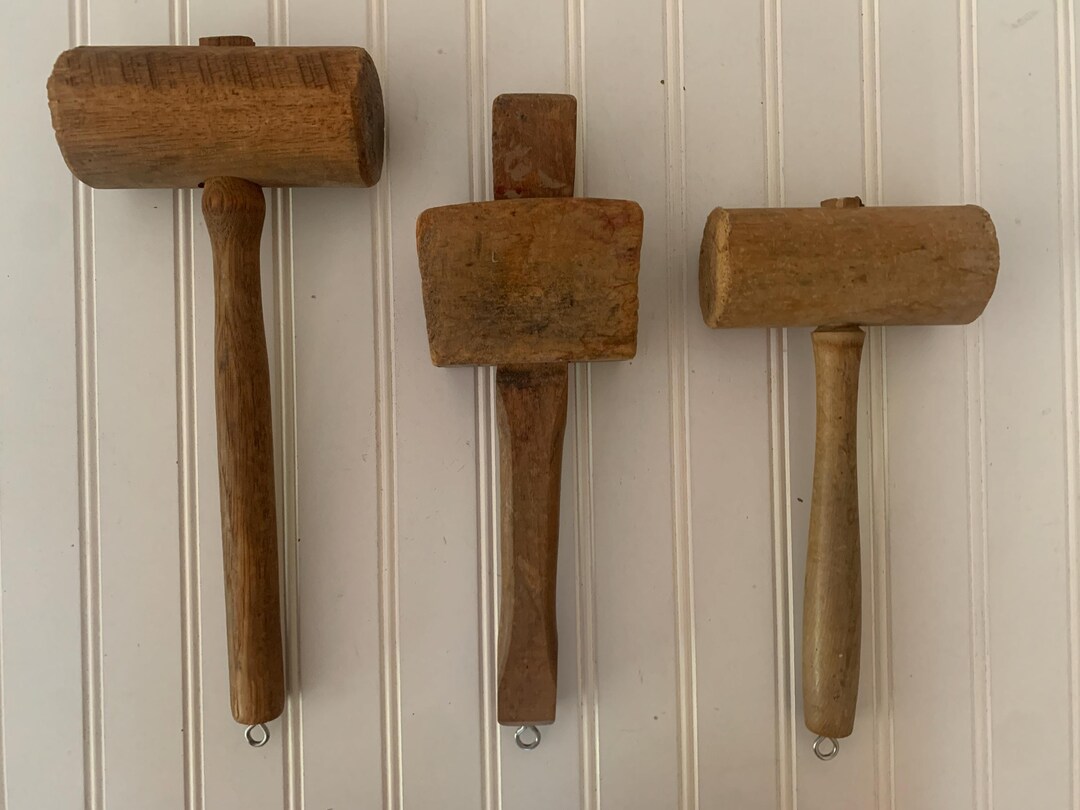 Antique Handmade Wood Mallet: Primitive Tool, You Choose - Etsy
