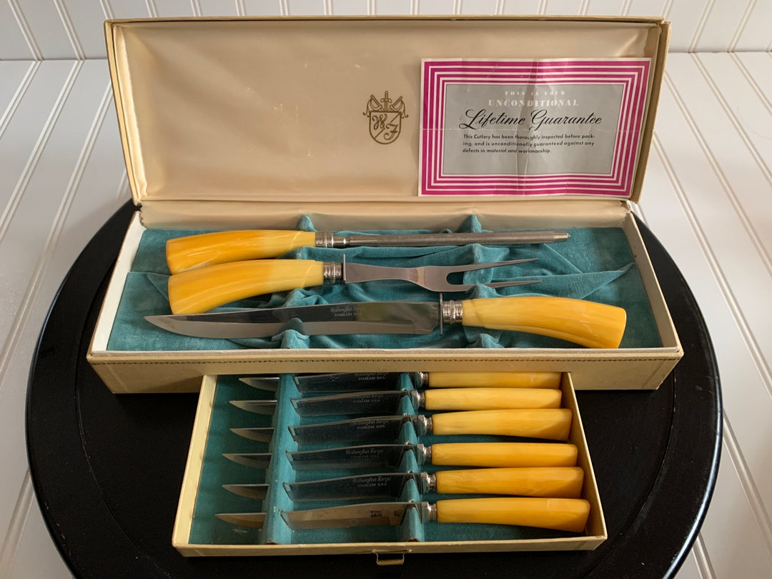 Vintage Washington Forge Carving and Knife Set in Original Case - Etsy
