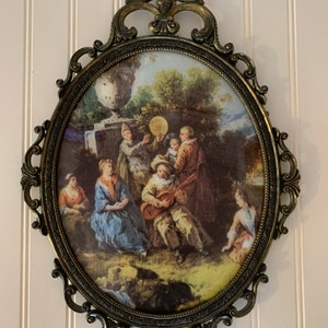 LARGE Vintage Victorian Style Wall Decor L Ornate Victorian Style Metal ...