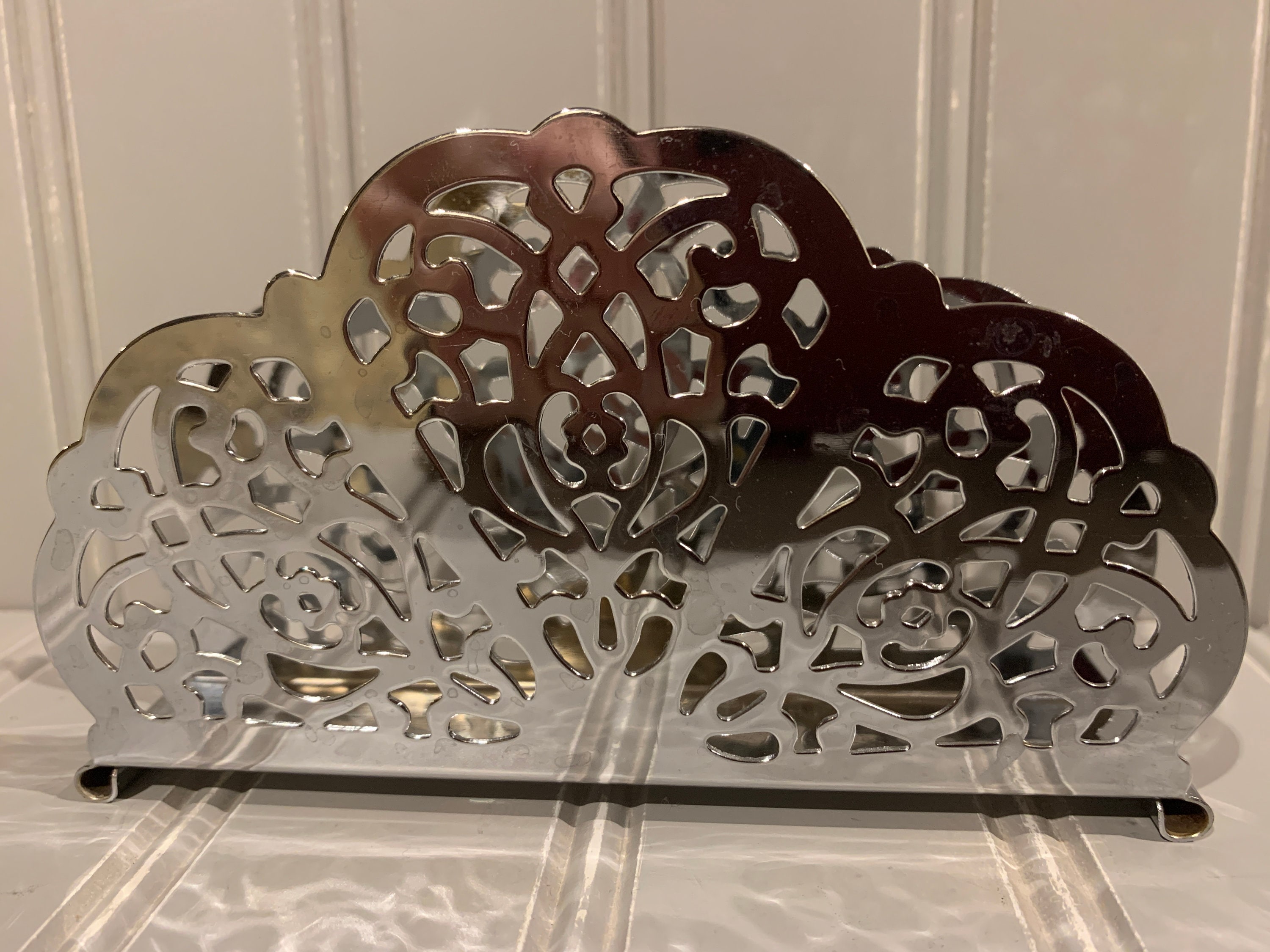 Vintage Irvin Ware Chrome Made in USA Napkin Holder- Letter Holder - Etsy