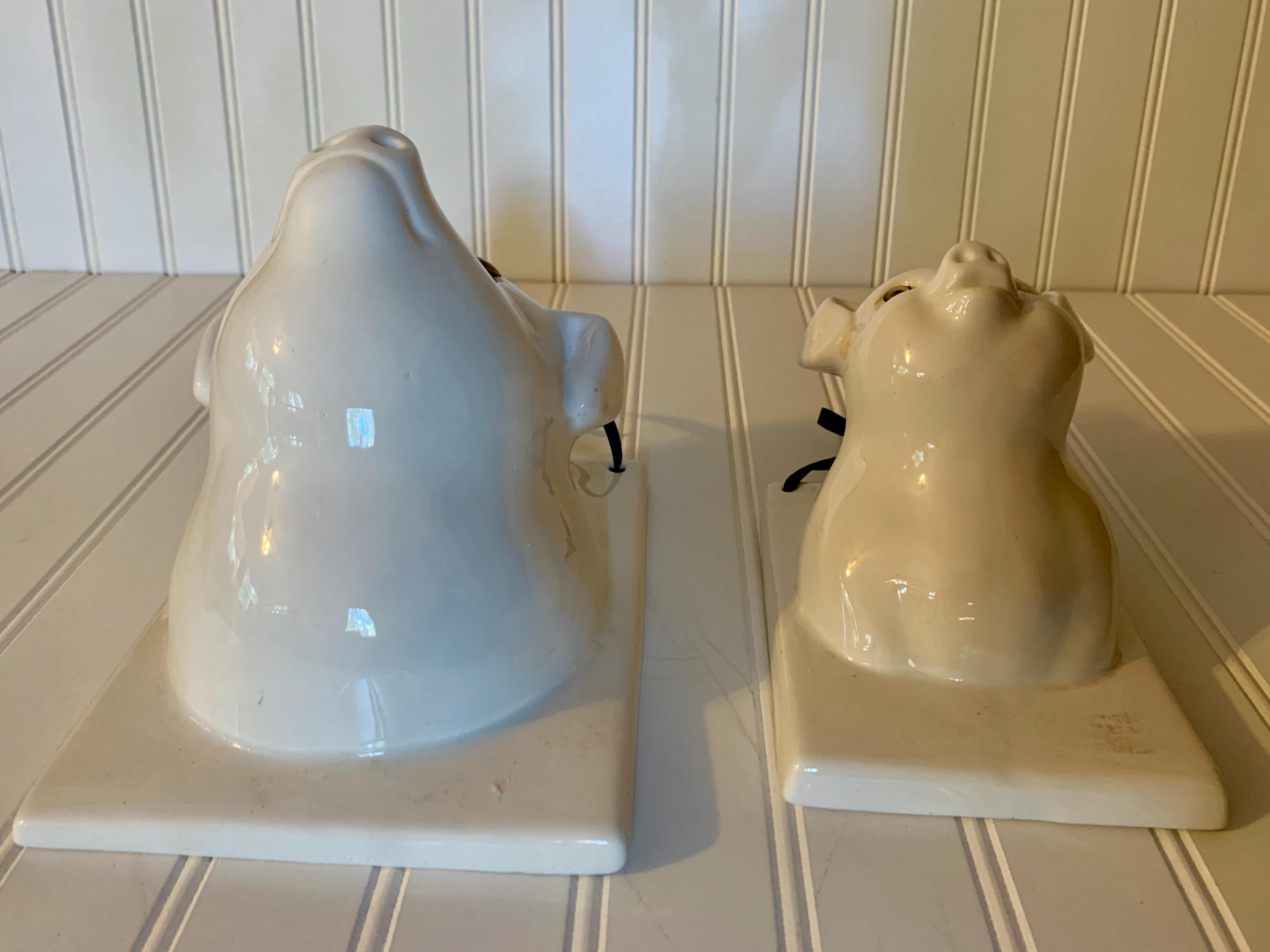 Vintage Ceramic Pig Head Wall Hooks - Farmhouse Kitchen Decor - Etsy