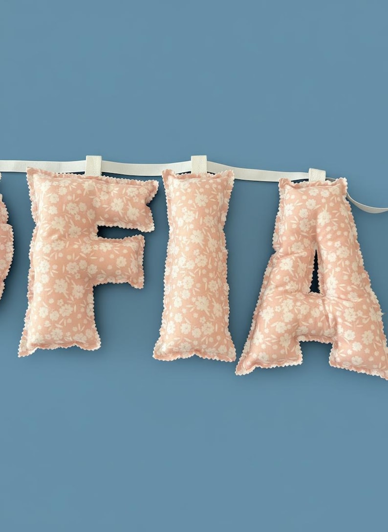 Fabric Alphabet Banner Sewing Pattern: 9.5" Letters & Numbers (PDF ...