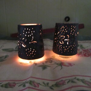 Antique Handmade Cut & Pierced Cut Out Paper Lamp Shades. A - Etsy