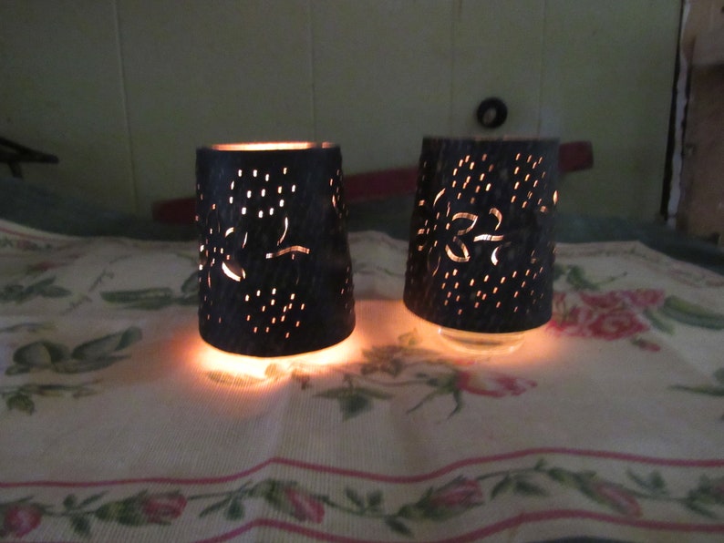 Antique Handmade Cut & Pierced Cut Out Paper Lamp Shades. A | Etsy