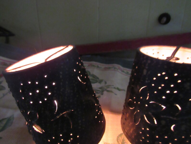 Antique Handmade Cut & Pierced Cut Out Paper Lamp Shades. A | Etsy