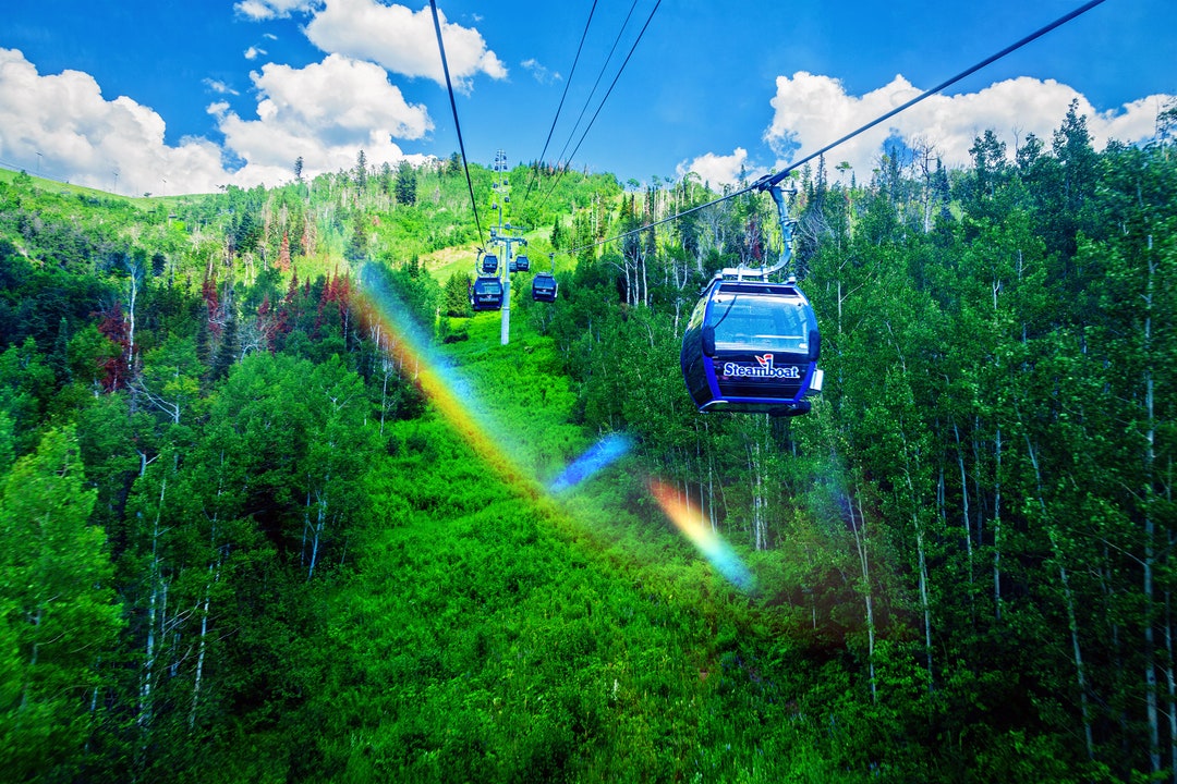 Steamboat Springs Gondola in Summer, Colorado, Landscape Photography ...