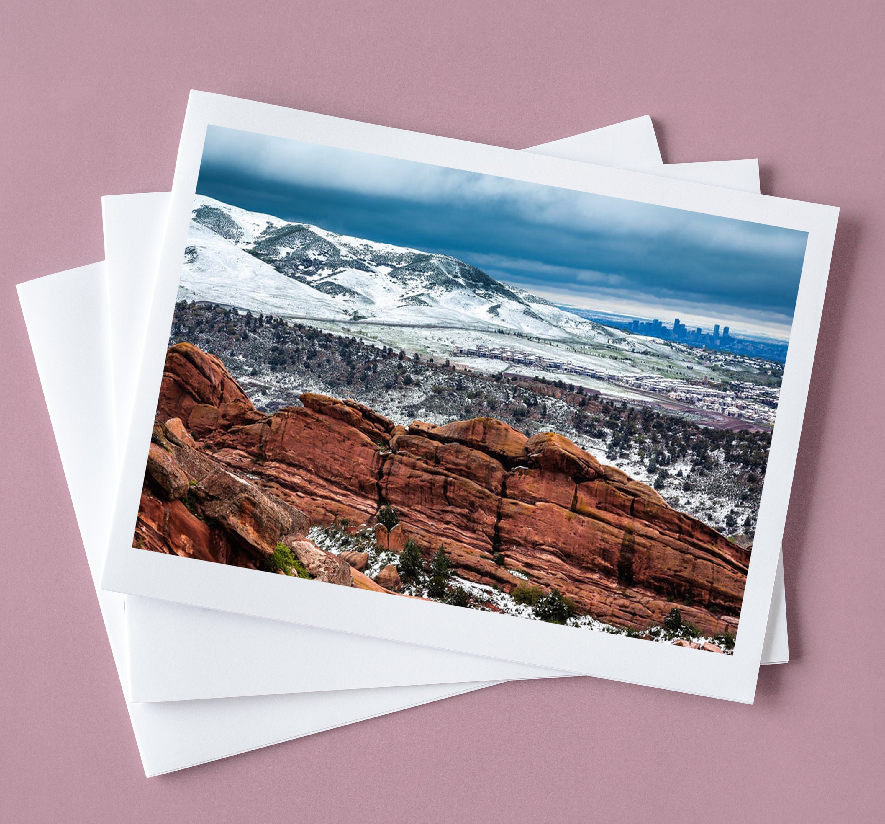 Denver Red Rocks Amphitheatre Morrison, Colorado Winter Snow, Landscape ...