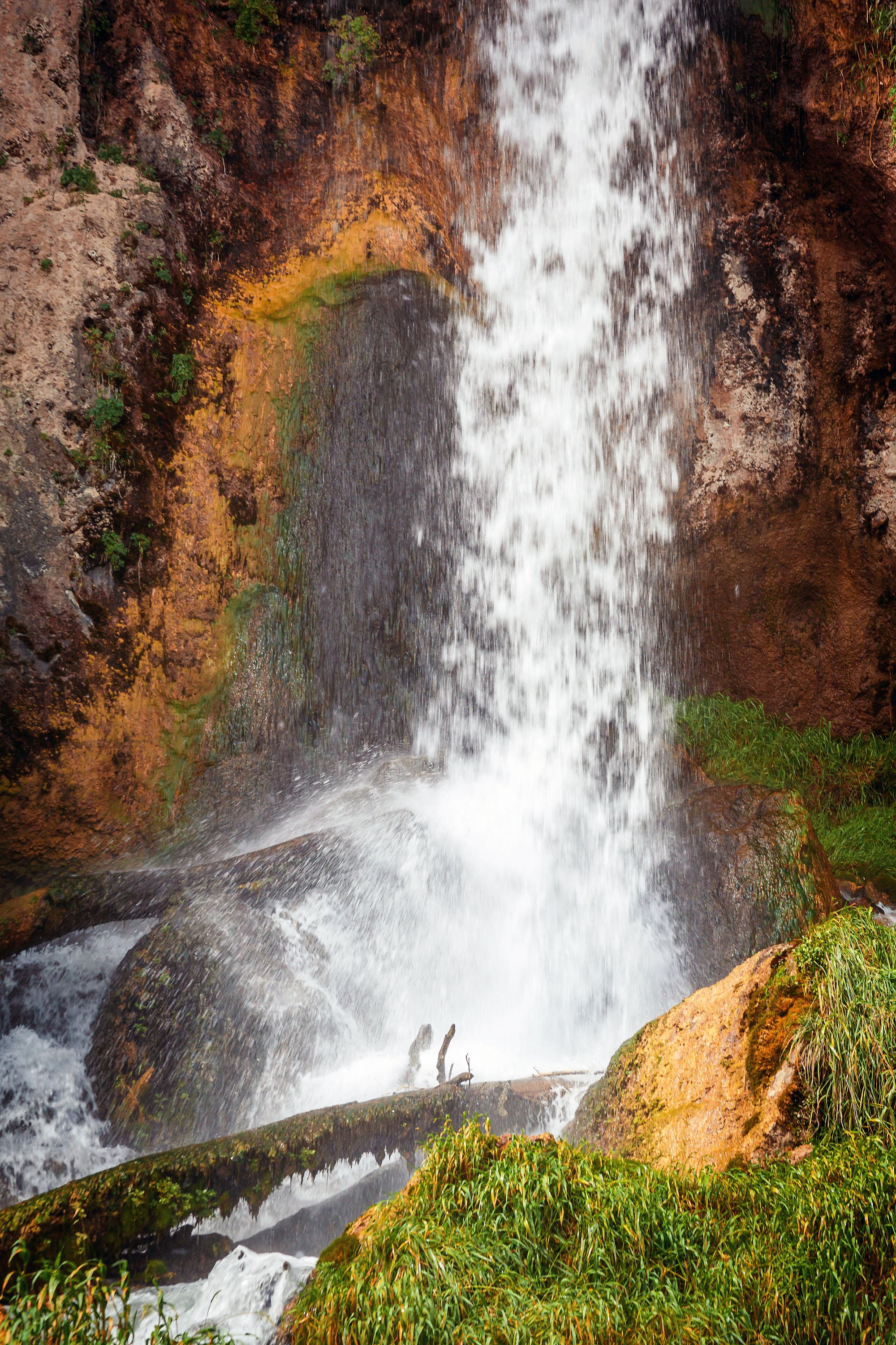 Waterfall at Rifle Falls Colorado State Park in Summer, Landscape ...