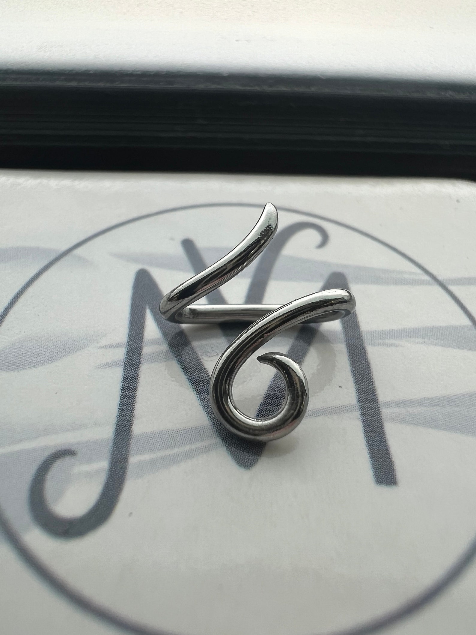 Hypoallergenic Niobium Spiral Bridge Piercing - Etsy