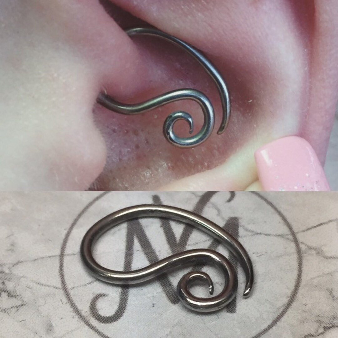 Handmade Hypoallergenic Niobium Daith Ring / Piercing / Body Jewelry - Etsy