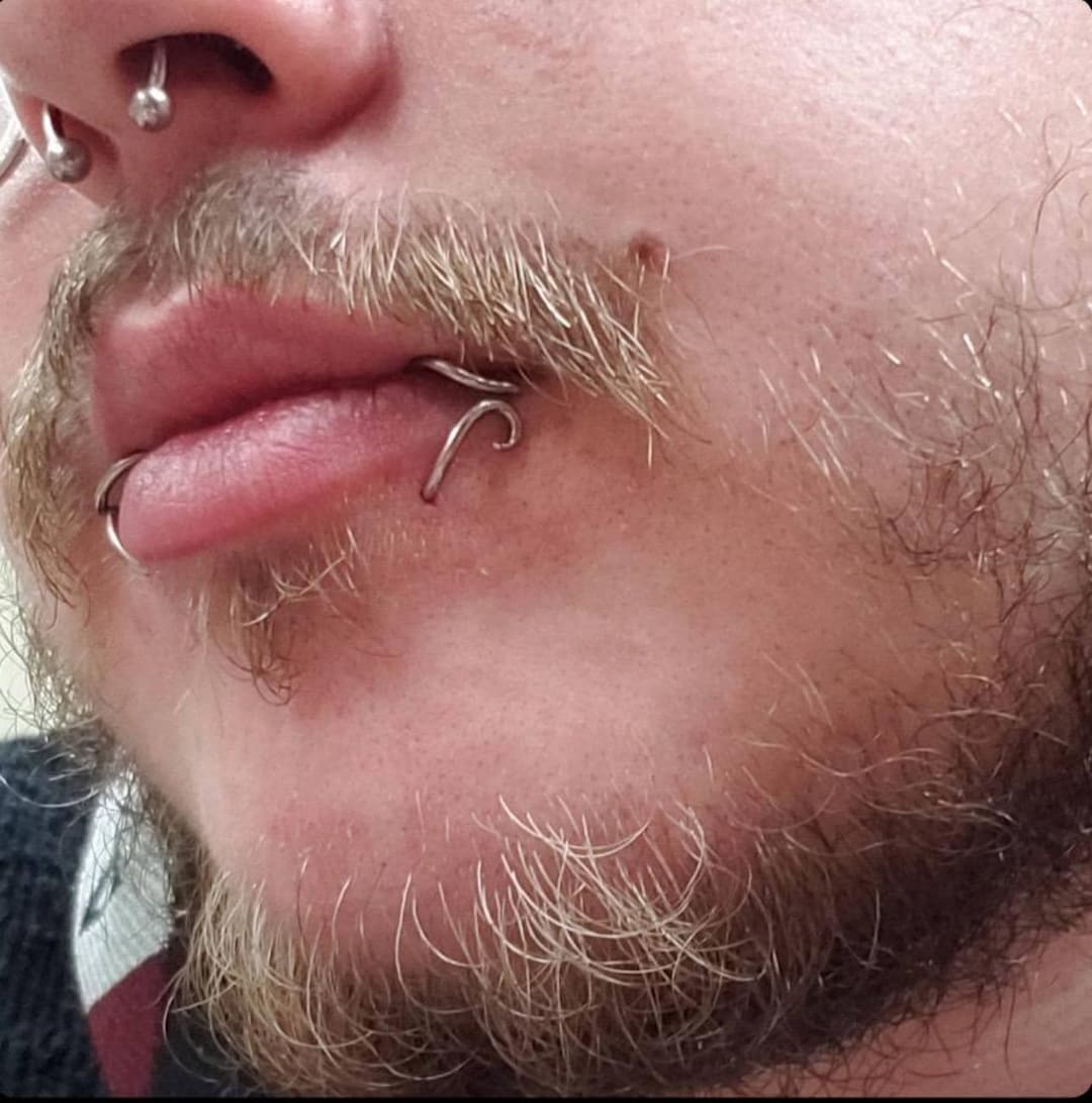 Handmade Hypoallergenic Niobium Unique Lip / Helix Ring - Etsy