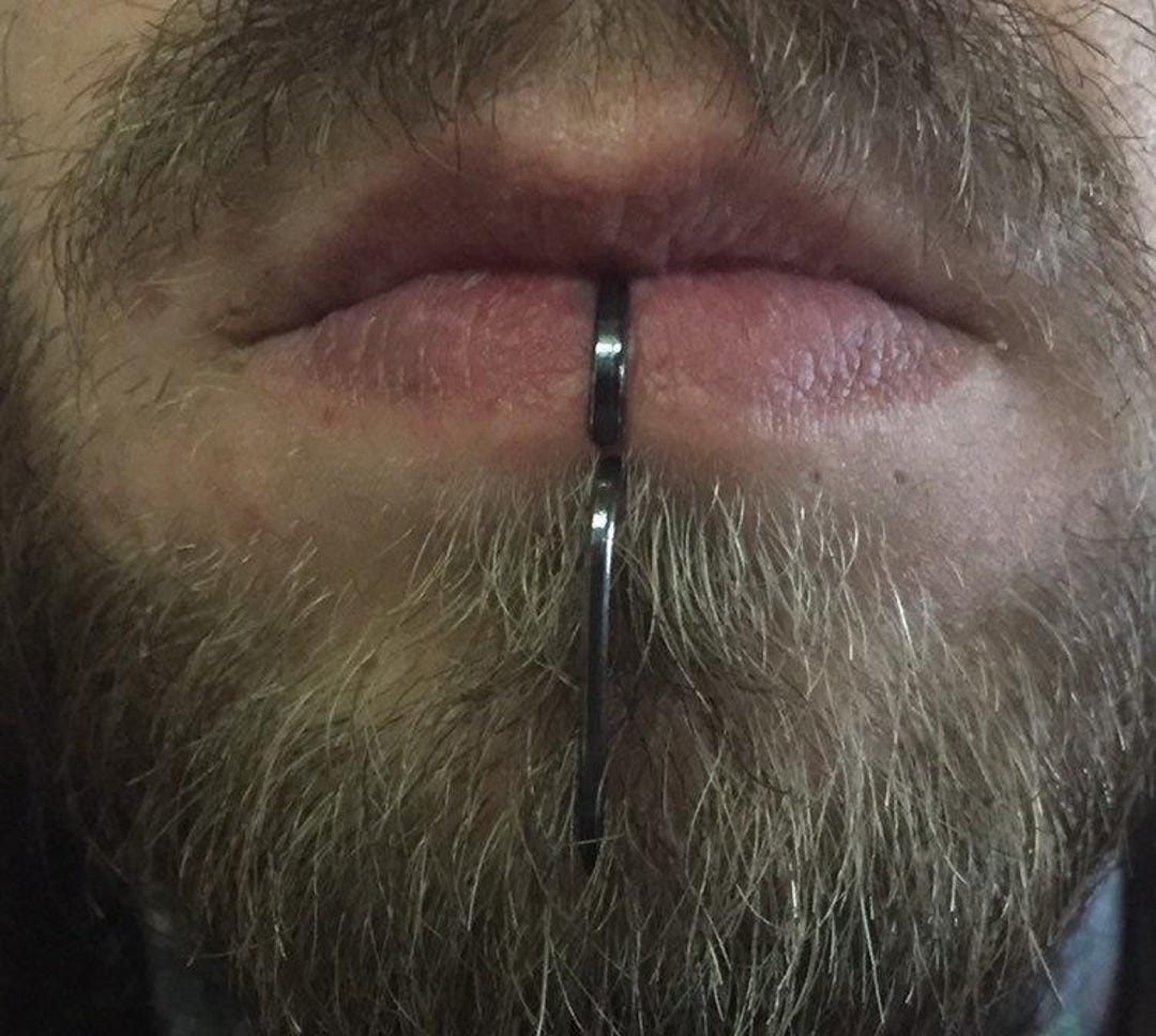 Handmade Hypoallergenic Niobium Talon Lip Ring. Piercing / Body Jewelry ...