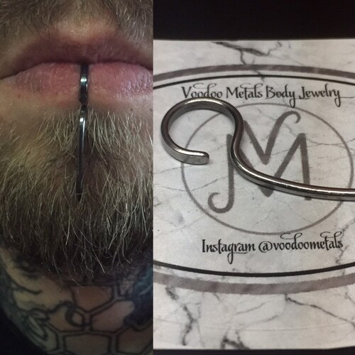 Handmade Hypoallergenic Niobium Unique Lip / Helix Ring | Etsy