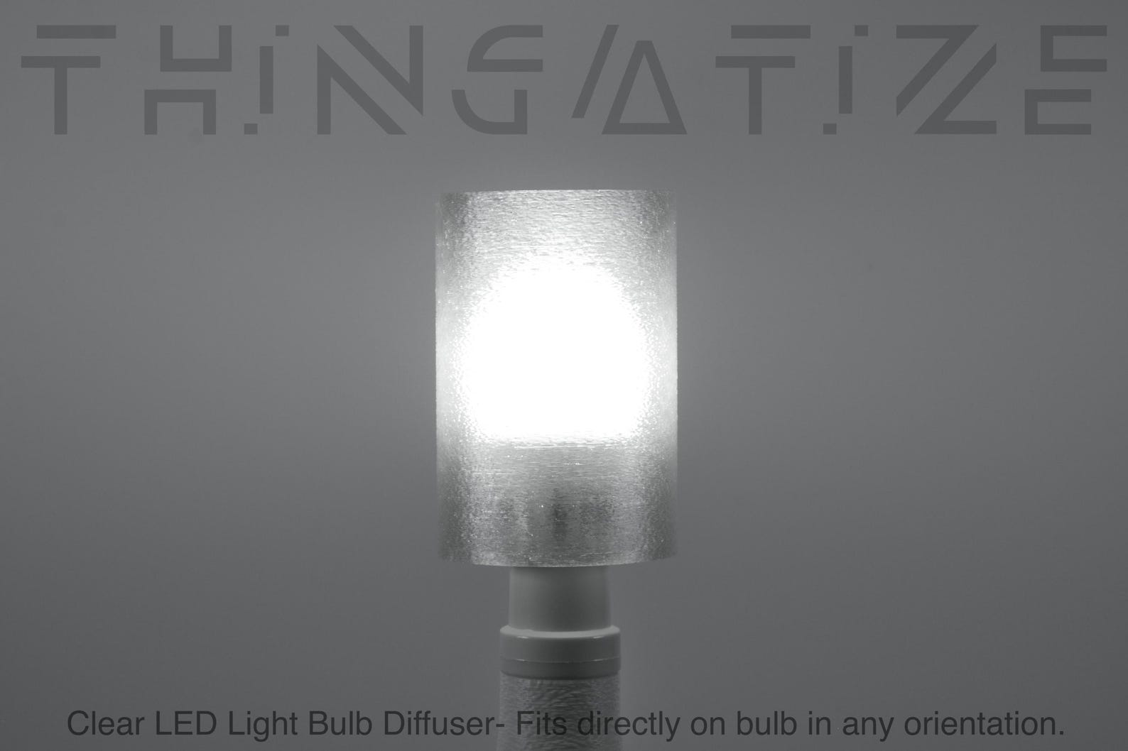 4 Inch Cylinder Lampshade: E26/E27/E12 LED Bulb Diffuser, Made in USA ...