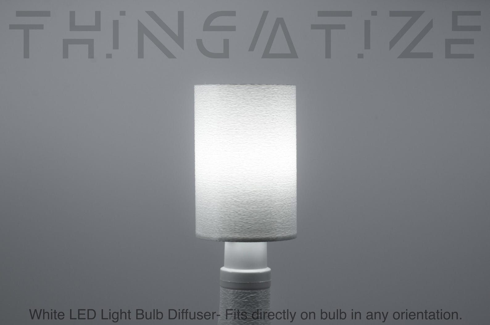 4 Inch Cylinder Lampshade: E26/E27/E12 LED Bulb Diffuser, Made in USA ...