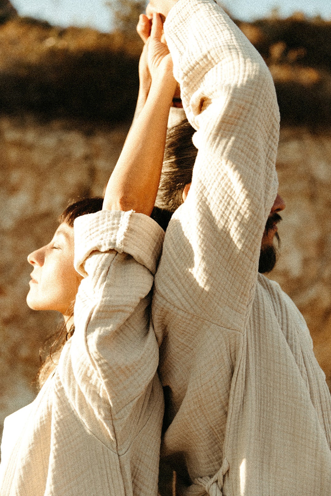 A Natural State - Cotton Robe - Sade - Etsy