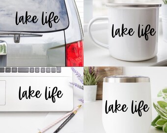 Lake Life Car Decal - Etsy