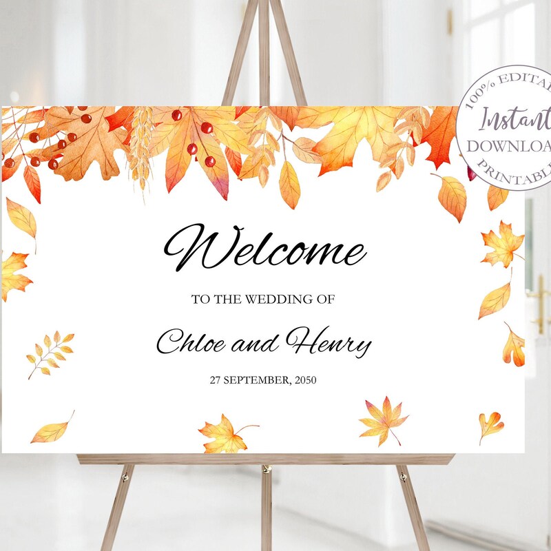 Fall Leaf Sign - Etsy