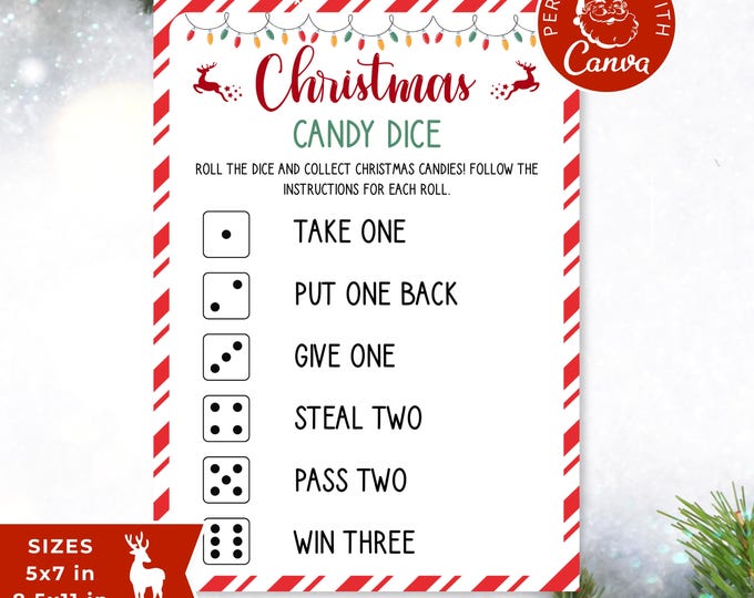 Printable Roll a Gingerbread Man Preschool Dice Game for Prek and ...