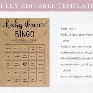 30 Baby Shower Games Bundle, Editable Canva Baby Shower Games Template ...