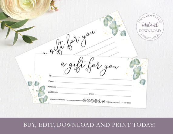 Design & Templates Editable Graduation Gift Card Etsy Gift Card Fathers ...