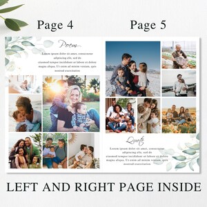 8 Page Funeral Program Template I Editable Canva Template I Printable ...