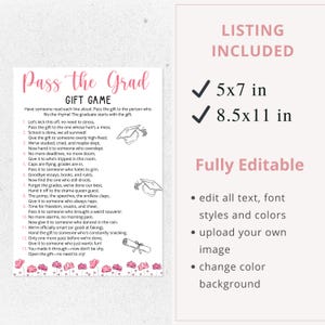 Pass the Prize Graduation Games | Gift Exchange Ice Breaker Canva ...