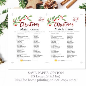 Christmas Games Pack Printable, Editable Christmas Bingo, Match Game ...