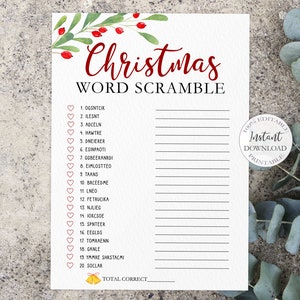 Christmas Games Pack Printable, Editable Christmas Bingo, Match Game ...