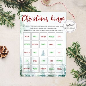Christmas Games Pack Printable, Editable Christmas Bingo, Printable ...