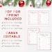 Editable Christmas Song Emoji Game | Canva Template, Fun Group Party ...