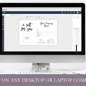 Rustic Gift Card Printable, Editable Etsy Gift Card for Customers ...