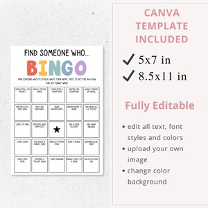 Find the Guest Bingo Game | Team Building Activity, Icebreaker Bingo ...