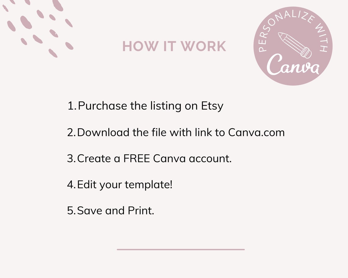 Editable Recipe Card Canva Template Printable 5 Colors | Etsy