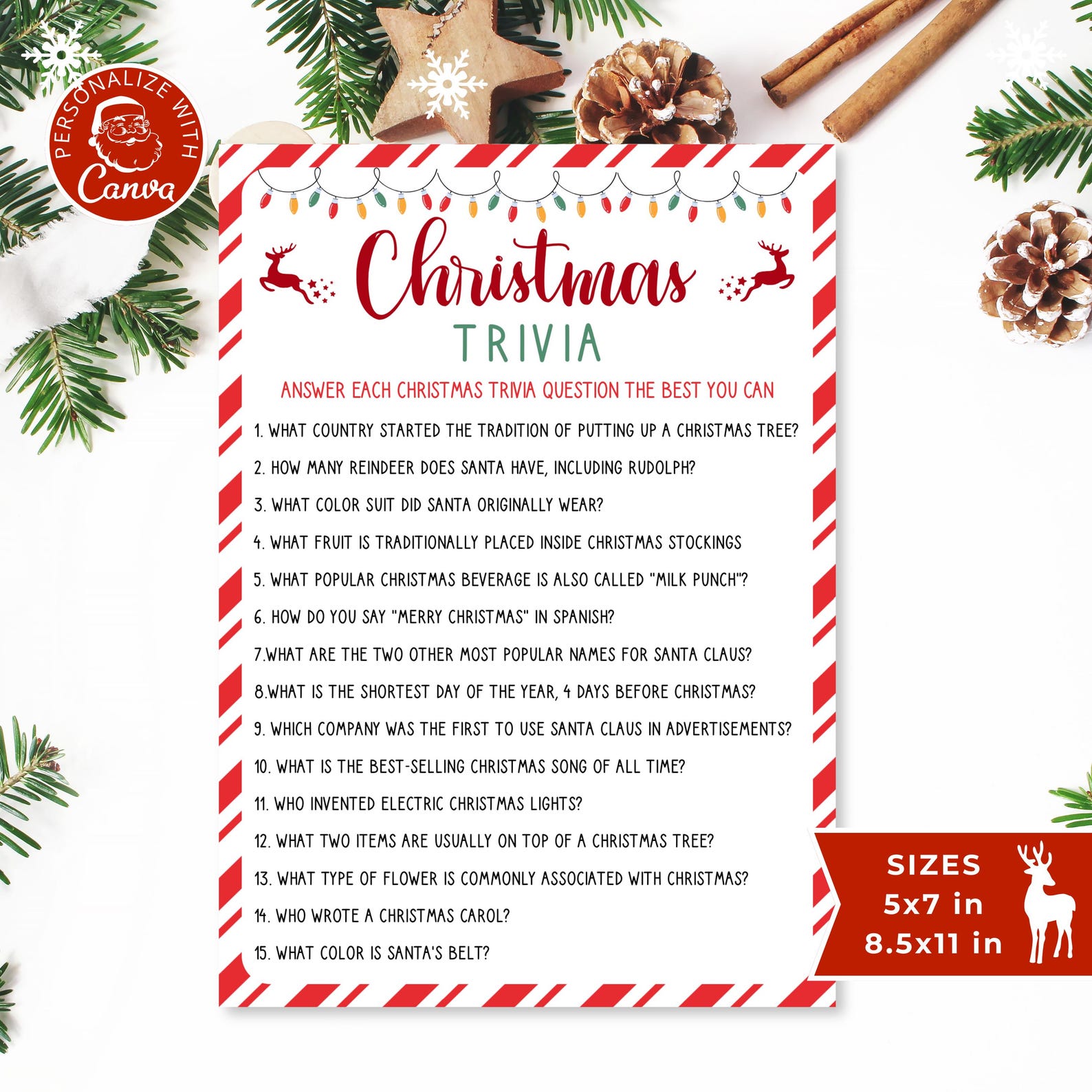 Christmas Trivia Quiz | Christmas Eve Game for Family | Fun Holiday ...