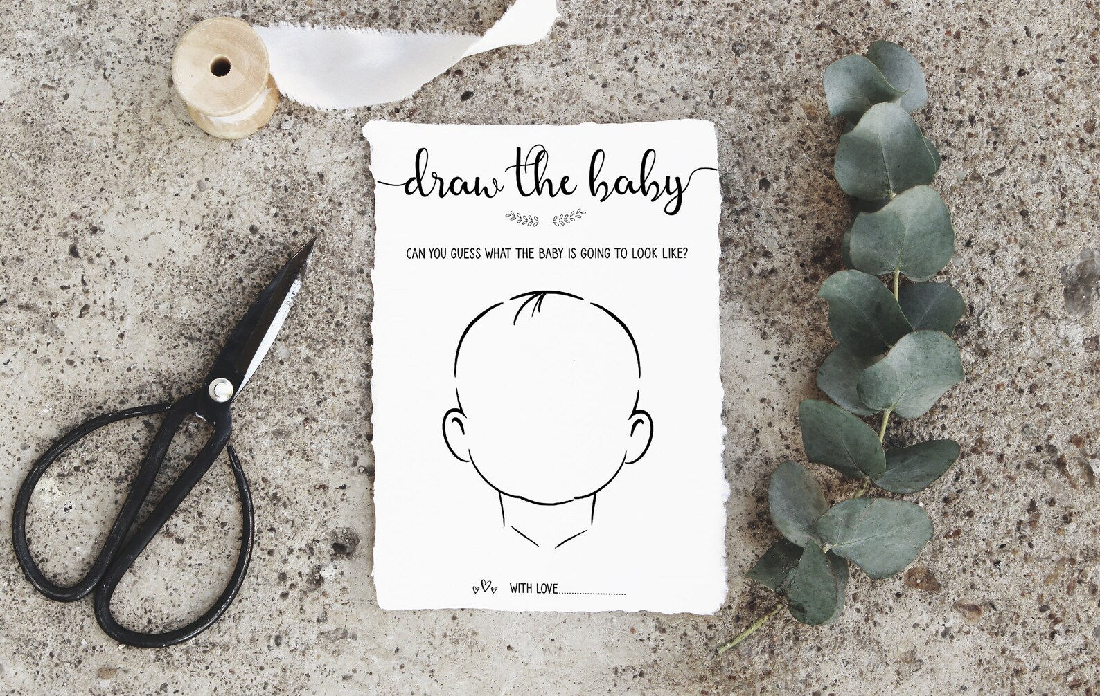 Baby Shower Draw the Baby Game Printable Baby Shower Games | Etsy Canada