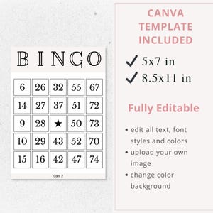 100 Printable Bingo Cards | 1, 2, 4 and 6 per Page, Custom Bingo Card ...