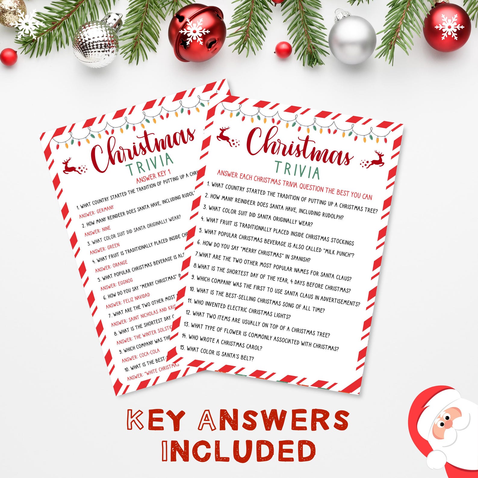 Christmas Trivia Quiz | Christmas Eve Game for Family | Fun Holiday ...