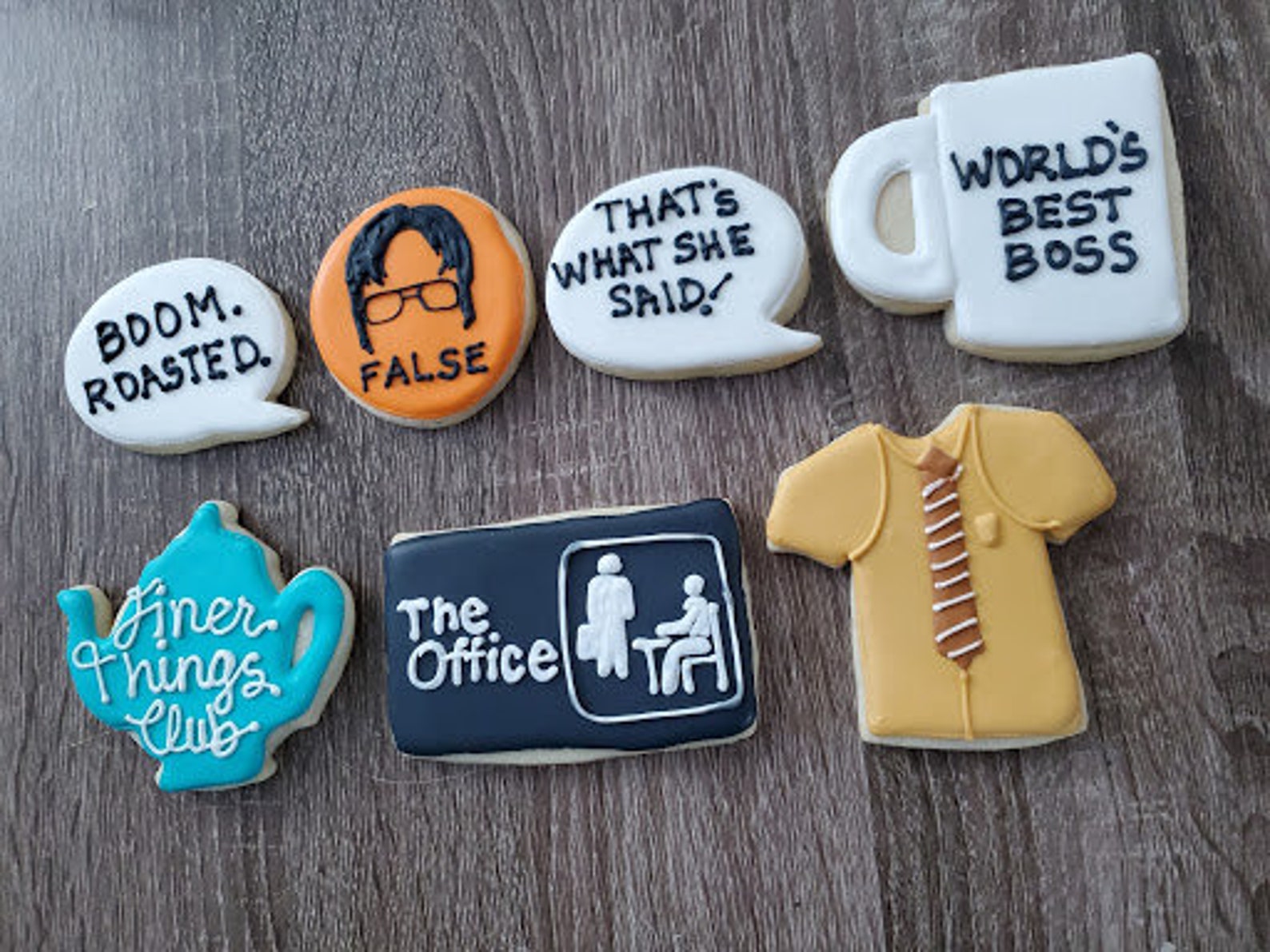 The Office Decorated Sugar Cookies - (1 Dozen) - Etsy